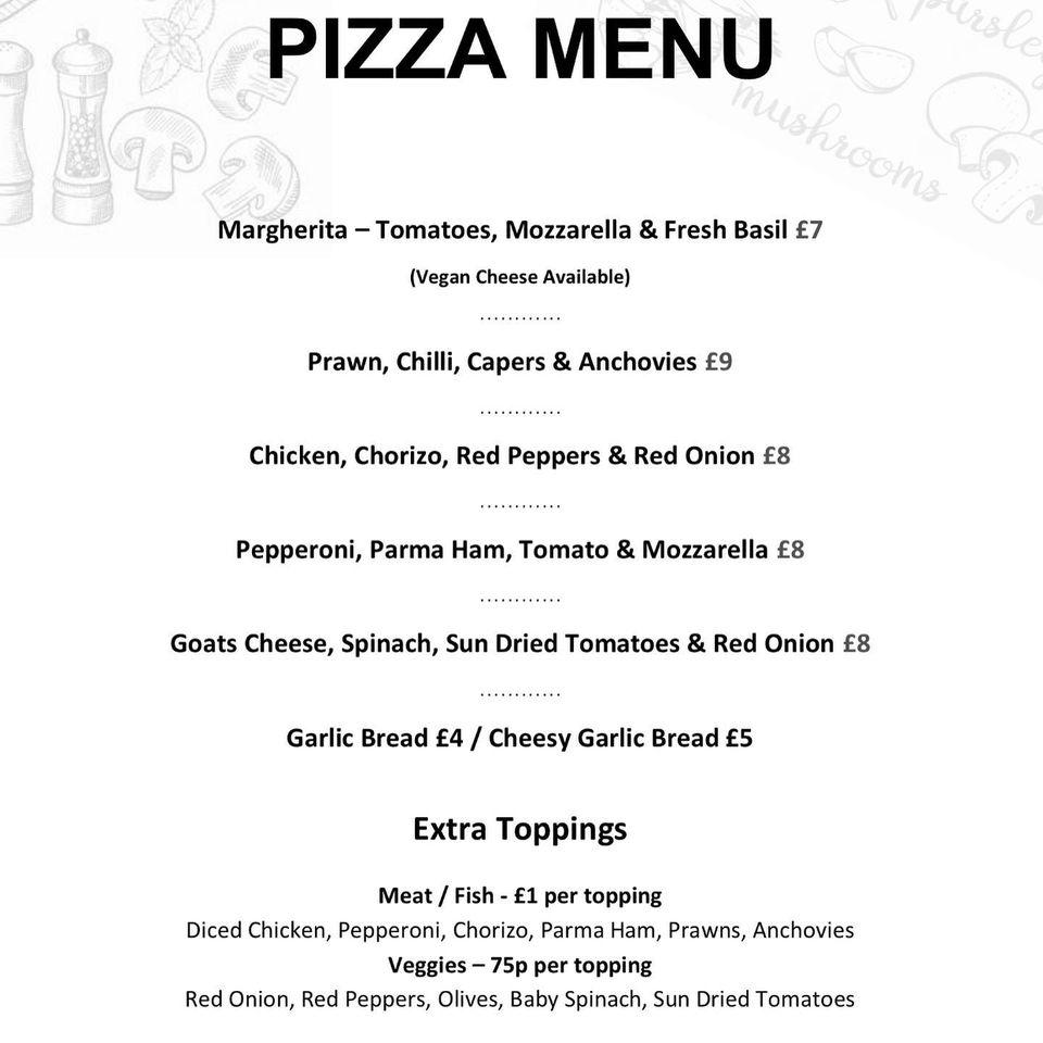 Menu at The Rose & Crown, Yardley Hastings, Northampton pub & bar ...
