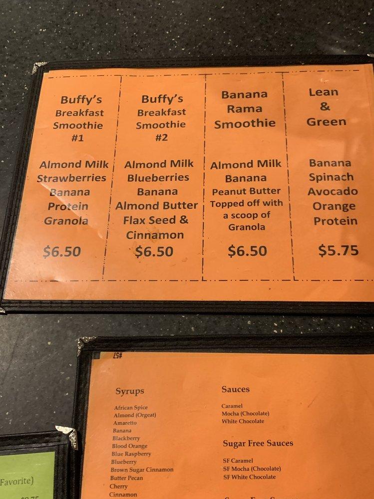 Menu at Cabin Coffee Cafe, Glendale