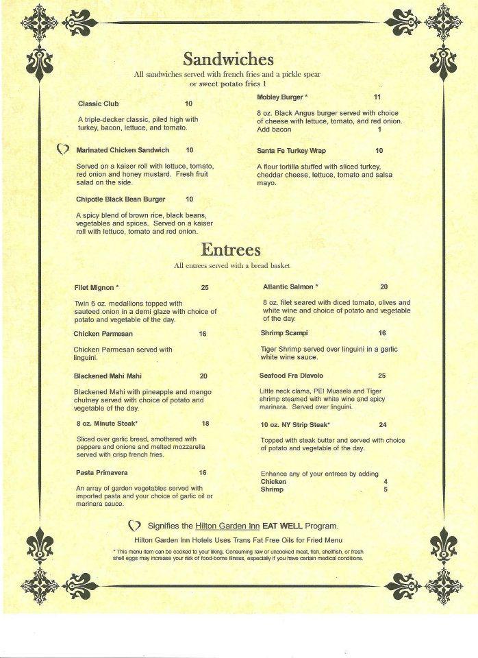 Menu at Great American Grill restaurant, Riverhead