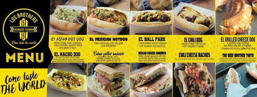 Menu at Los Brothers Street Food restaurant, Brandon