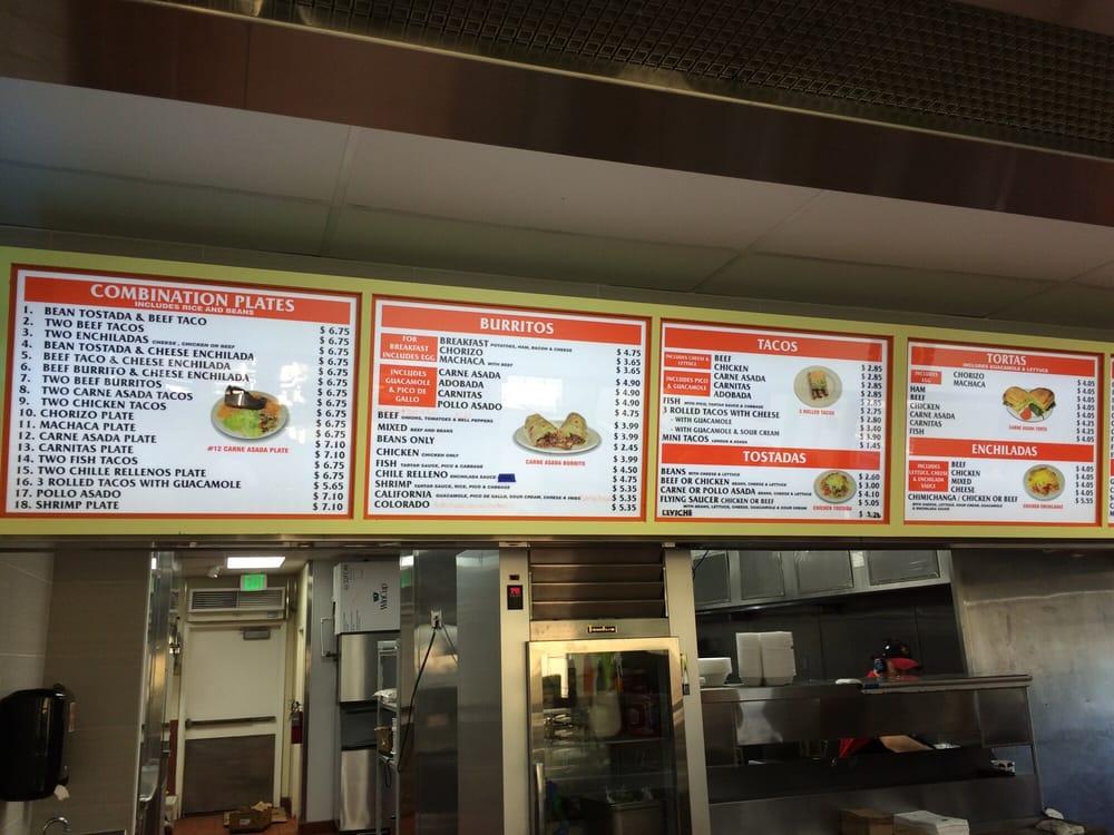 Menu at Albertacos restaurant, Blythe, 370 S Lovekin Blvd