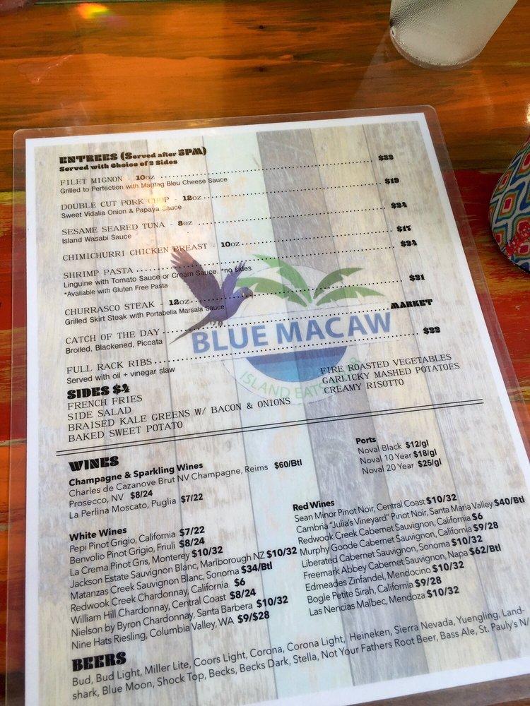 Menu at Rams Head Southernmost restaurant, Key West
