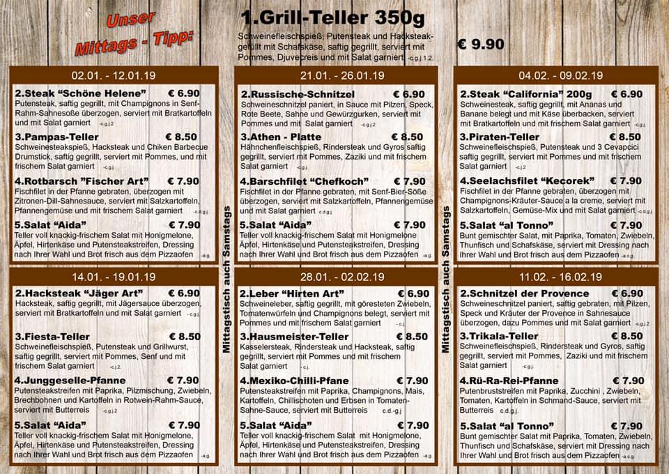Menu at Restaurant Steinhof Munster, Munster
