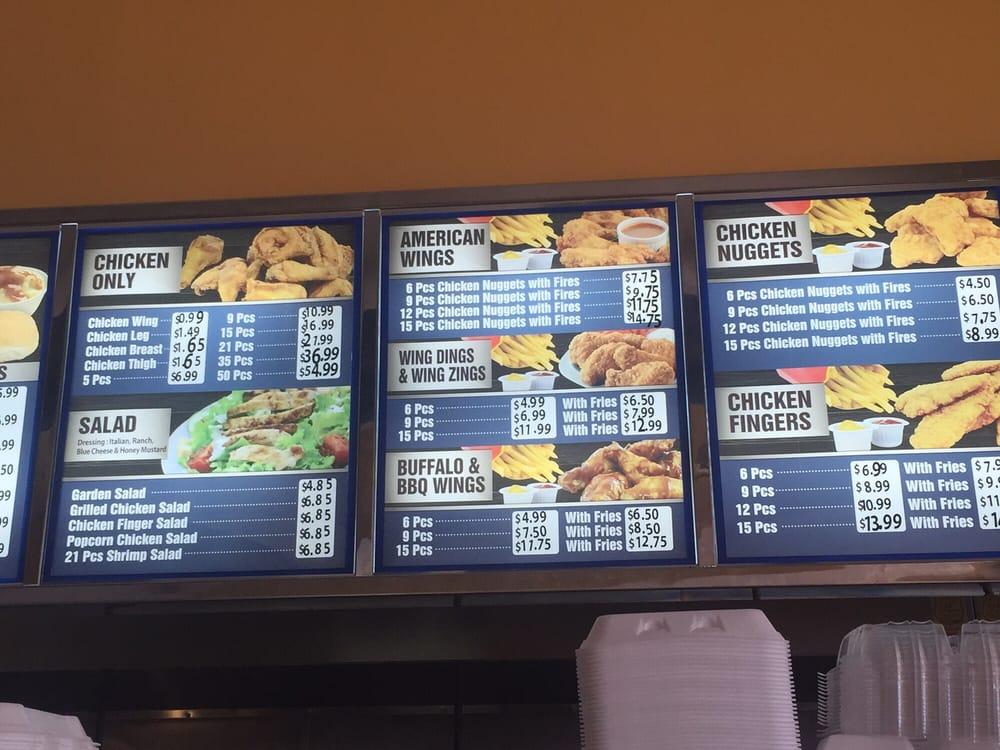 Menu at Crown Fried Chicken pizzeria, Portland, 408 Forest Ave