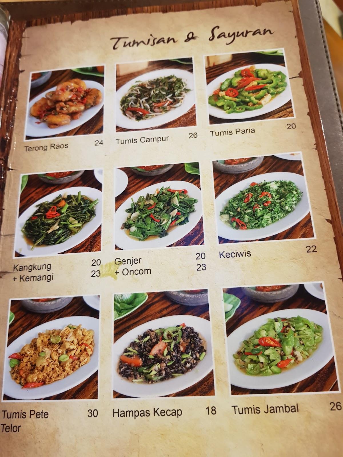 Menu at Dapoer Pandan Wangi - Patuha restaurant, Bandung, Jl. Patuha No.38