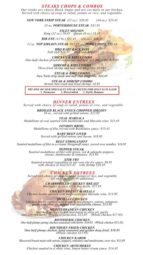 Menu at Red Ox Restaurant & Bar, Hampshire