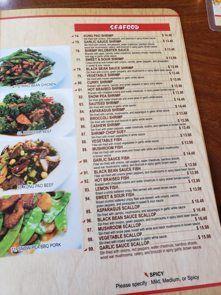 Menu at Moon Wok restaurant, Santa Clarita, Cinema Dr