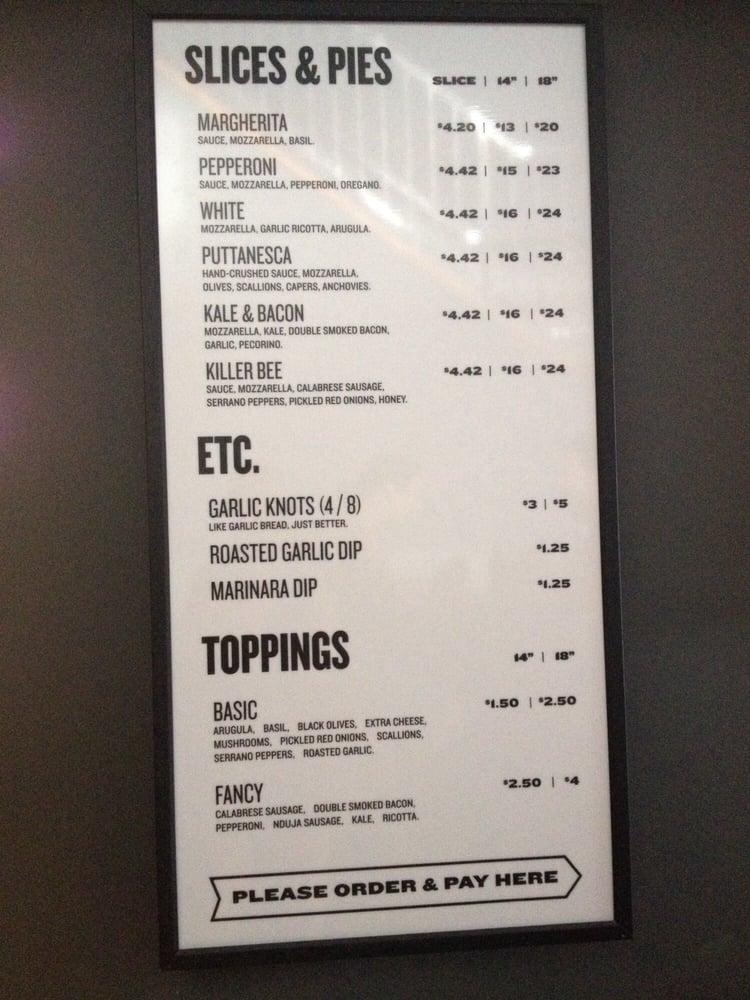 Menu at The Greater Good pub & bar, Toronto