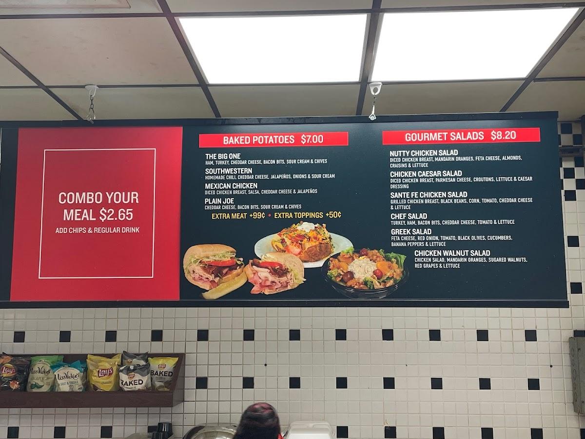 Menu at Wall Street Deli restaurant, Birmingham, 535 Richard Arrington ...