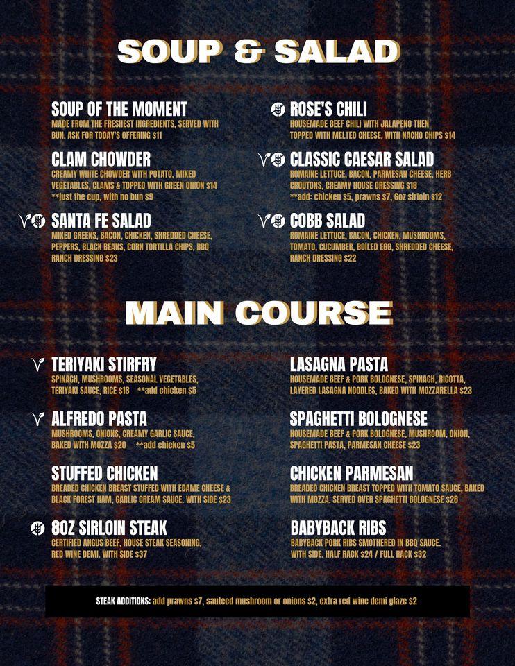 Menu at Don Cherry's Sports Grill pub & bar, Cranbrook