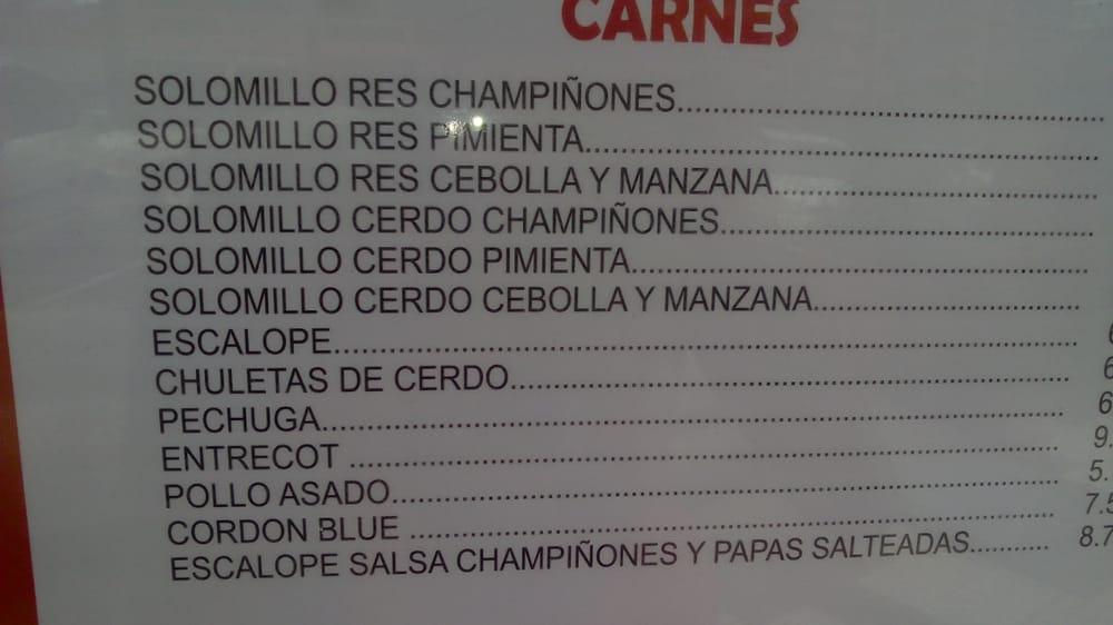 Menu at Tasca el Lagar del Puerto restaurant, Puerto de la Cruz