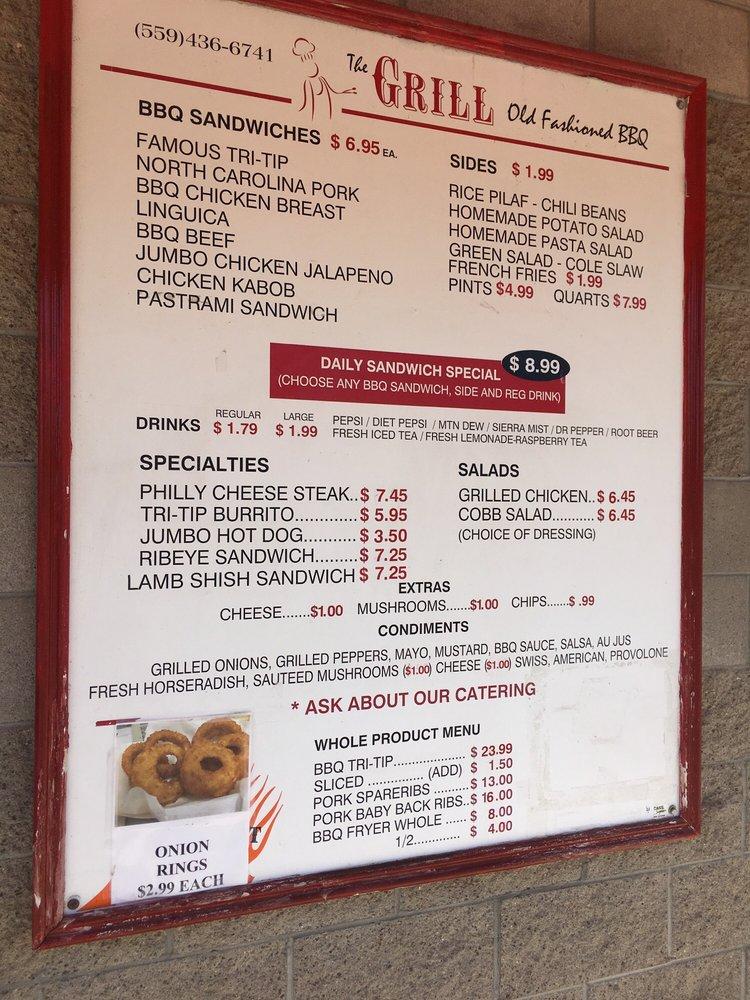 Menu at The Meat Market BBQ, Fresno