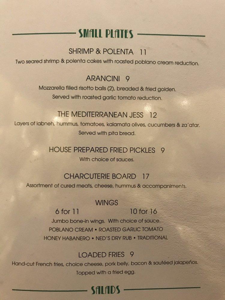 Menu at Ned’s Starlite Lounge pub & bar, Oklahoma City