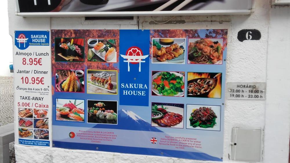 Menu at Sakura House restaurant, Sesimbra