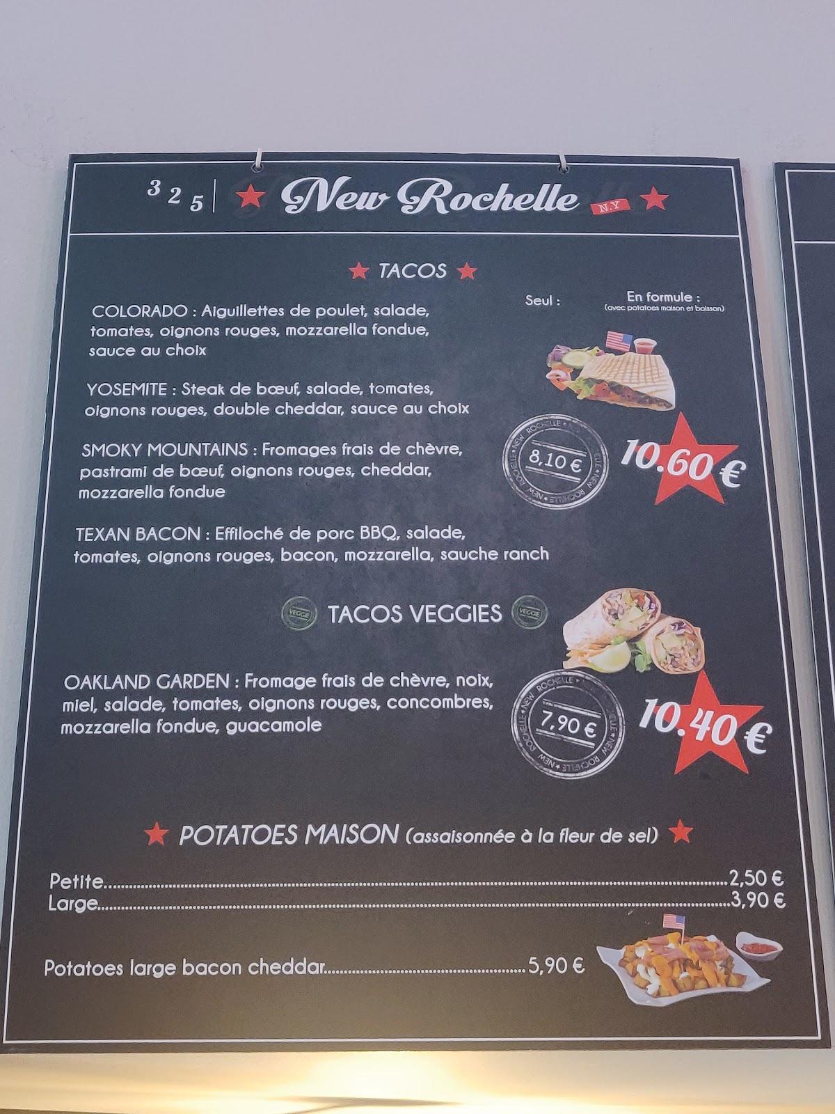 Menu au 325 New Rochelle à La Rochelle restaurant, La Rochelle