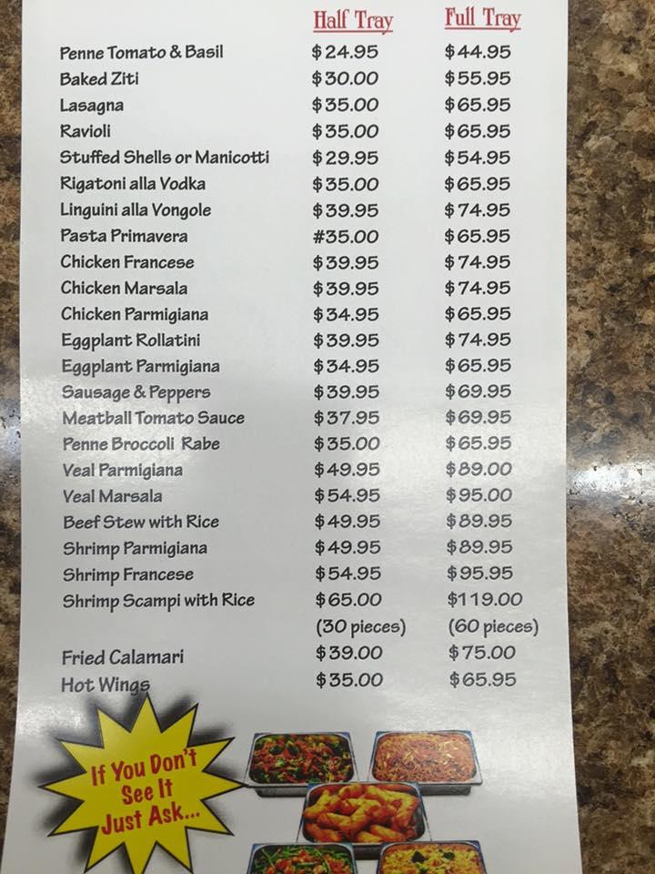 Menu at A&A Italian Deli & Pizza pizzeria, Bethpage