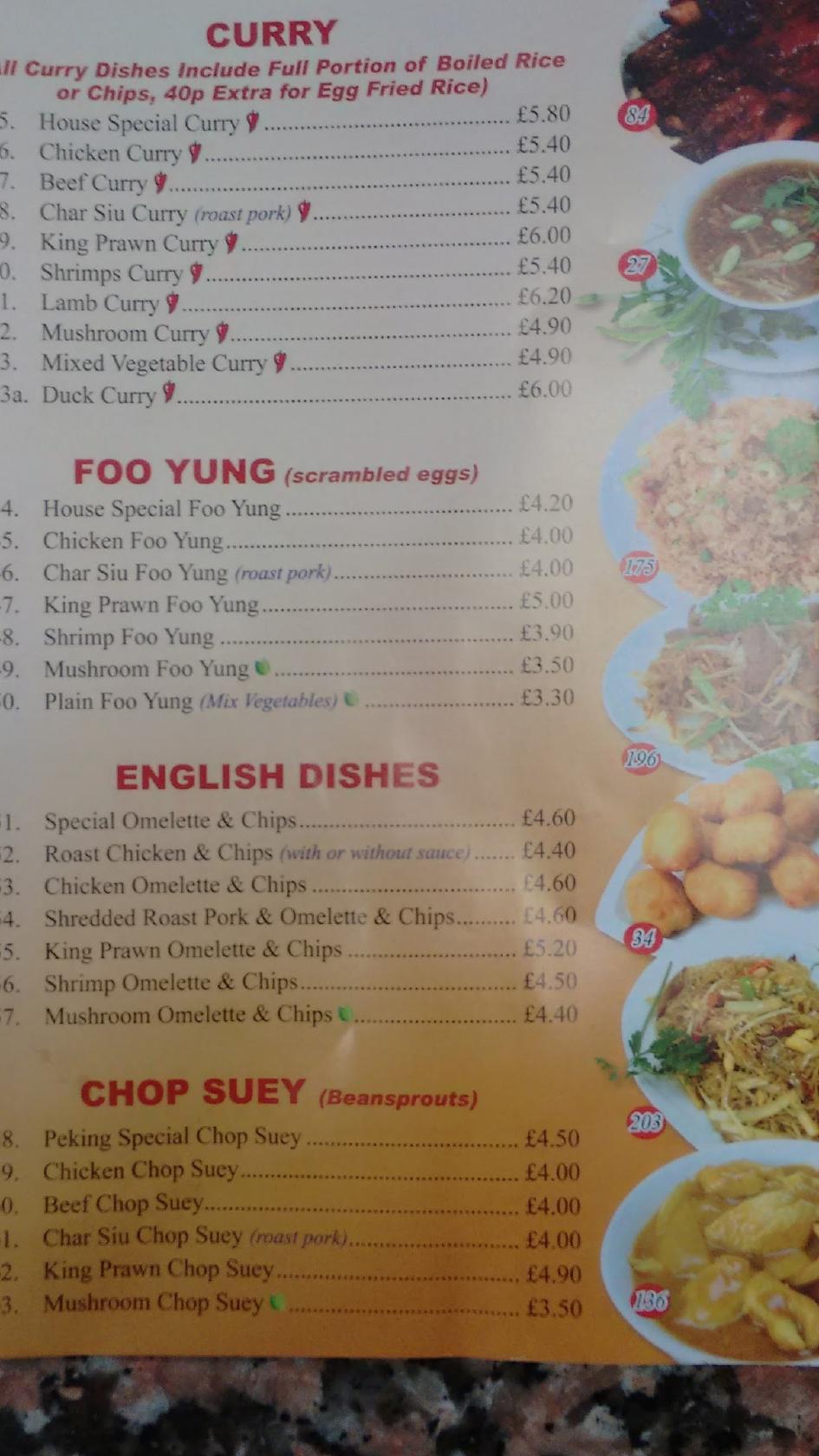 Menu at Magic Wok fast food, Sittingbourne