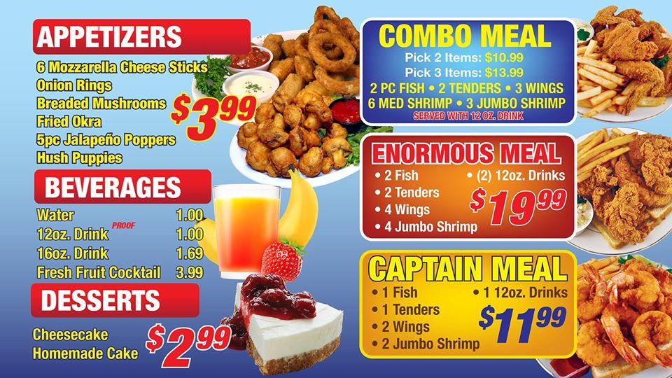 Captain Fish Chicken Menu Facebook, 51% OFF