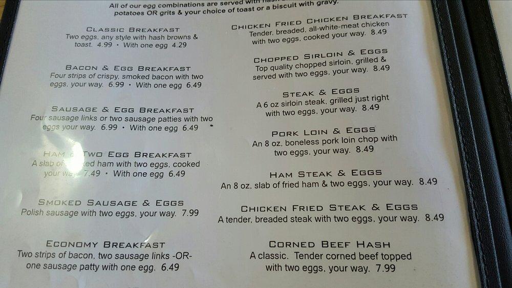 Menu at Country Cafe, Wichita, S Seneca St