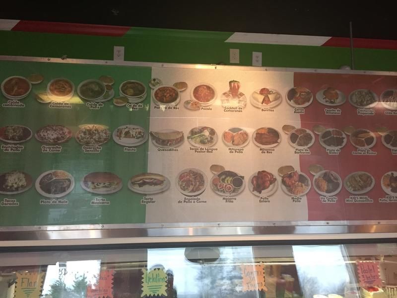 Menu at Taqueria 3 Reyes restaurant, New Carrollton