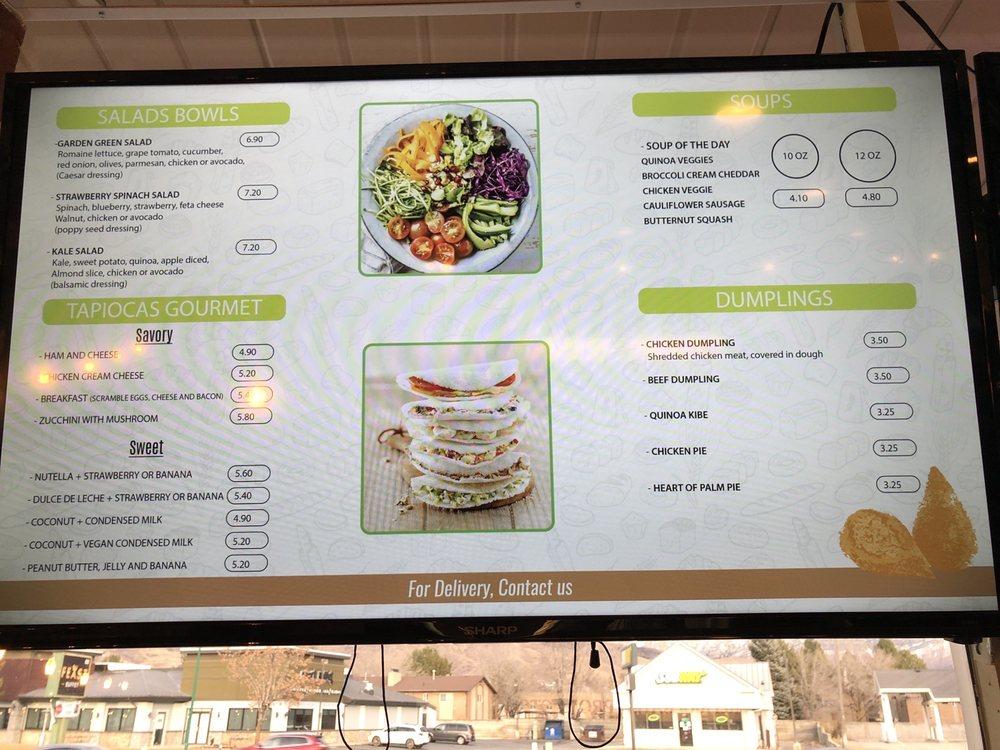 Menu at Nutri Taste Bakery, Orem