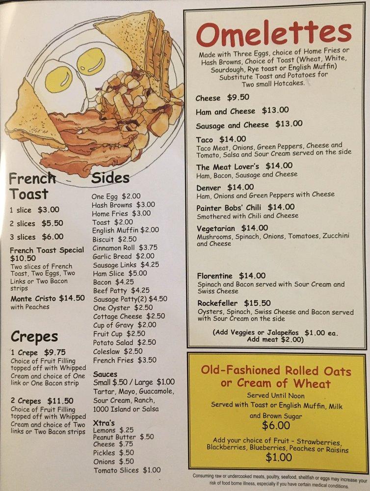 Menu at Blondie's Restaurant, Shelton