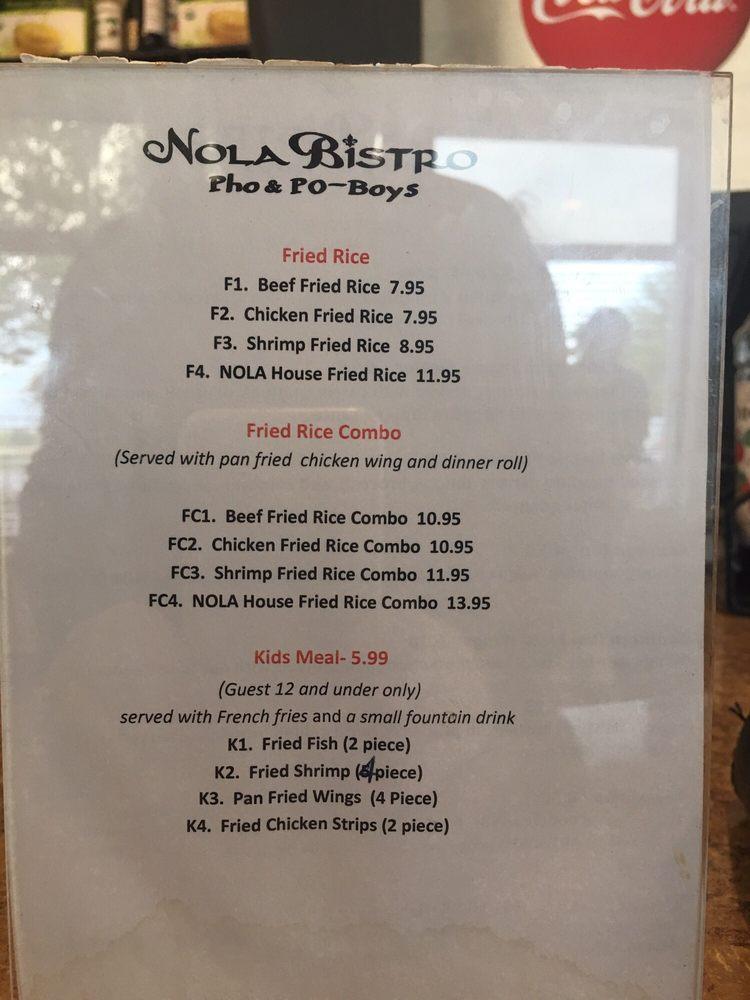 Menu at Noosh Afghan Cuisine restaurant, Lansing