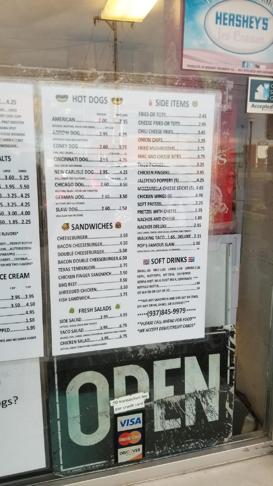 Menu at Arrow Queen restaurant, New Carlisle