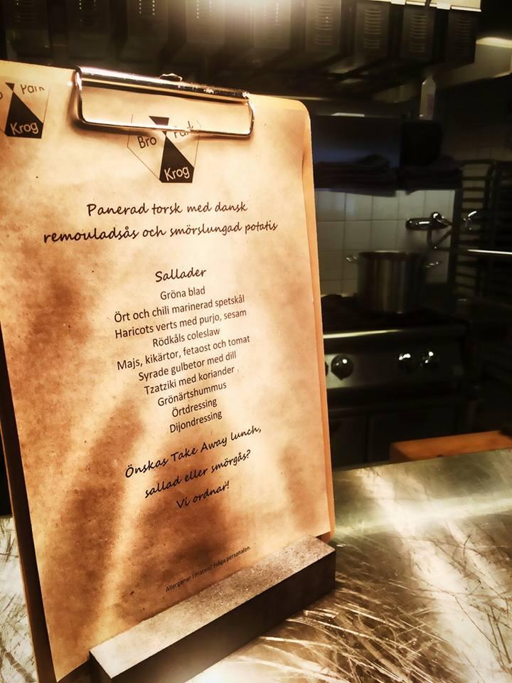 Menu at Bro Park Krog restaurant, Bro