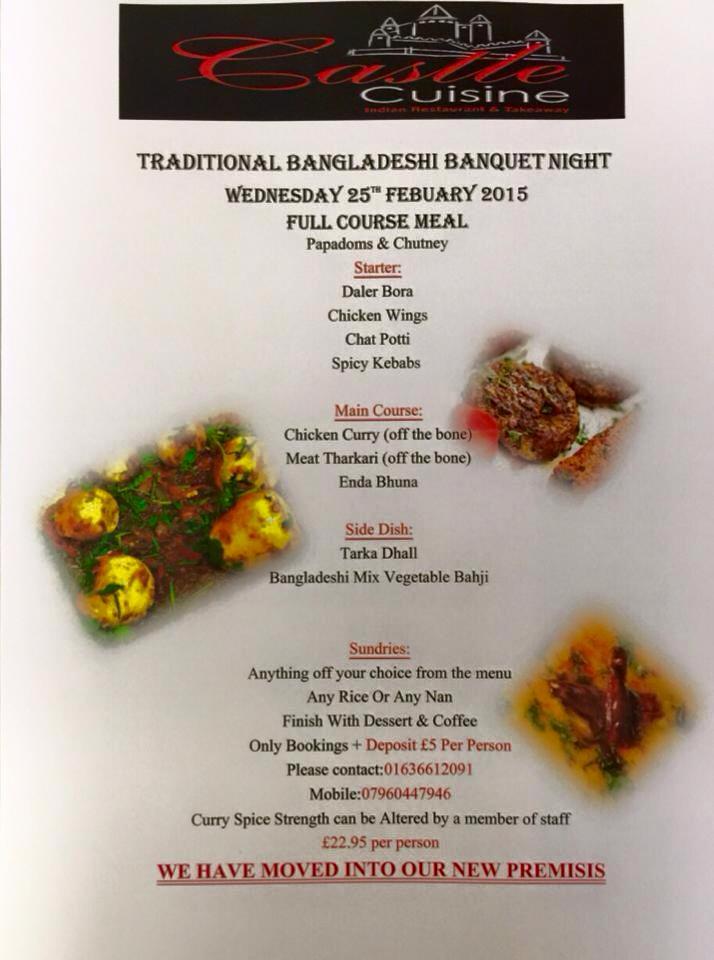 Menu at Castle Cuisine cafe, Newark-on-Trent, 2 Castle Gate