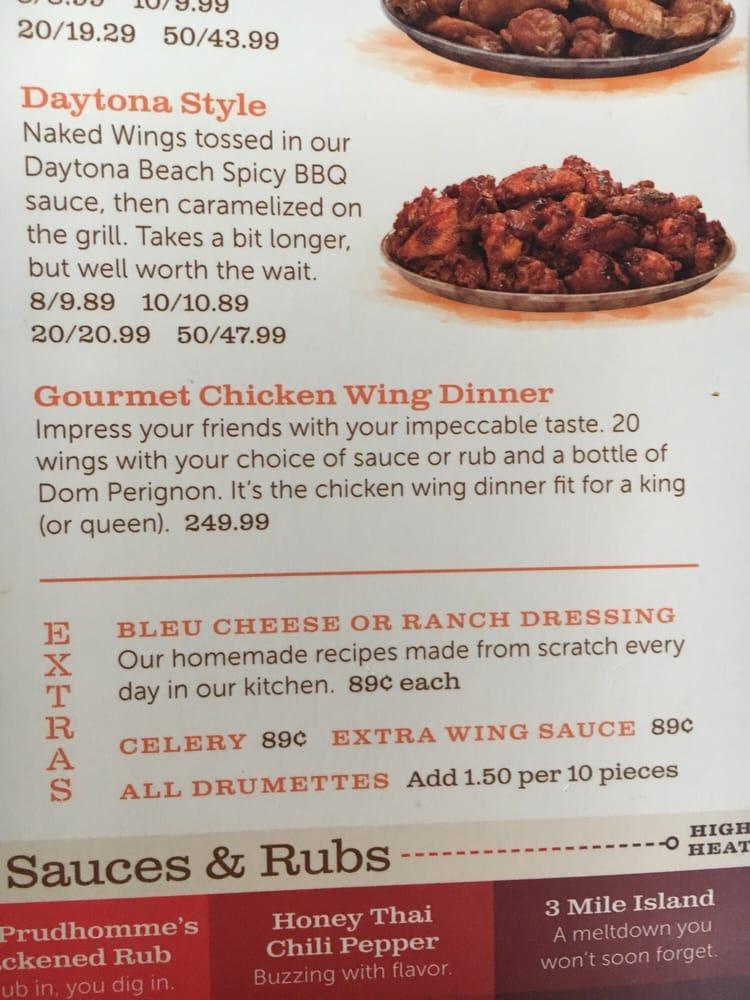 Menu at Hooters pub & bar, Madeira Beach, 192 Johns Pass
