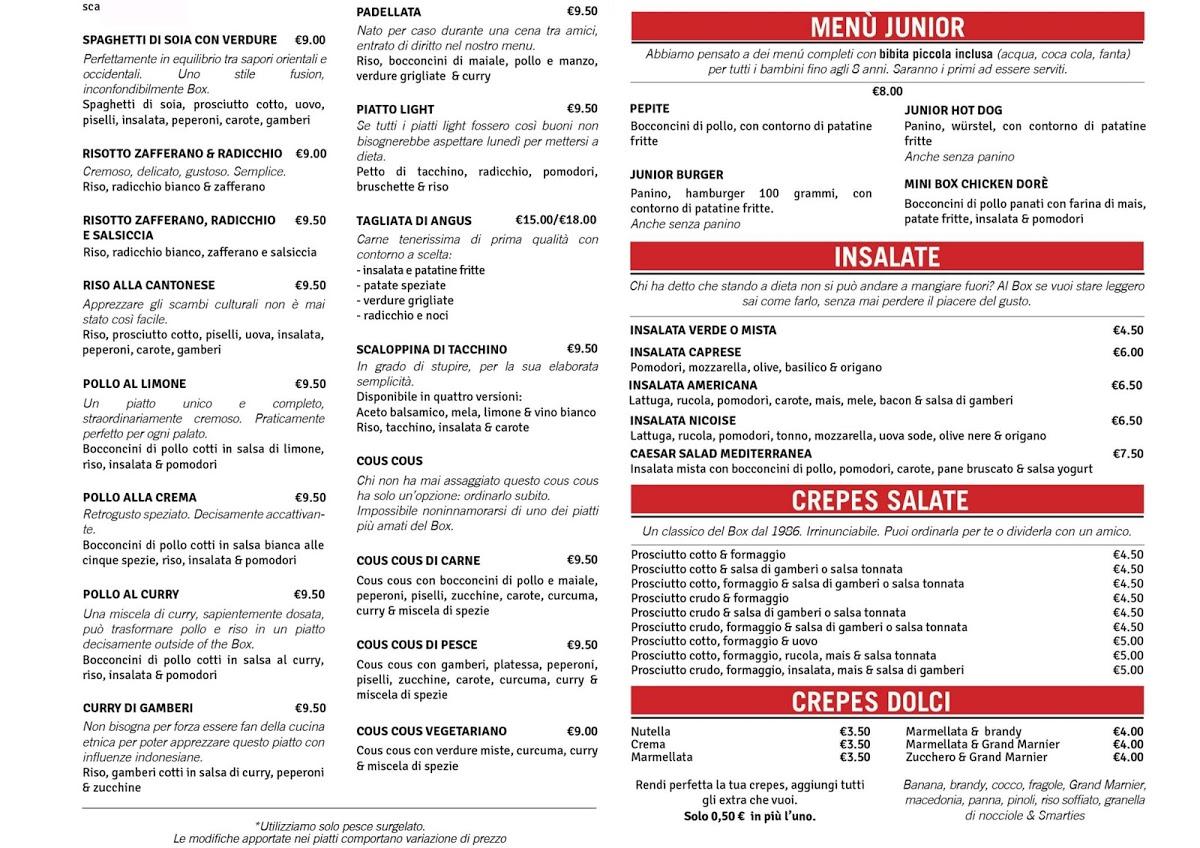 Menu at Pier Piadine & Food PxxN restaurant, Montalto Marina, Lungomare ...