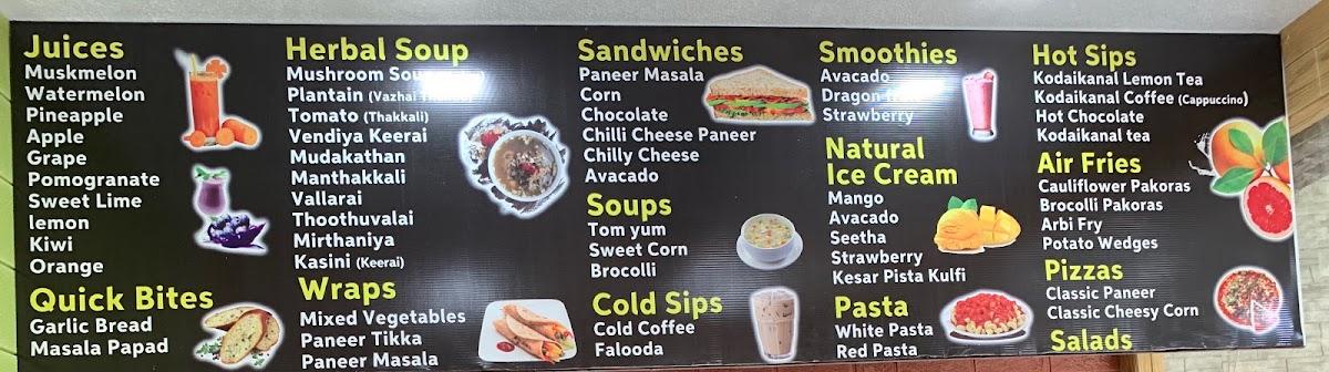 Menu at Real Food, Chennai
