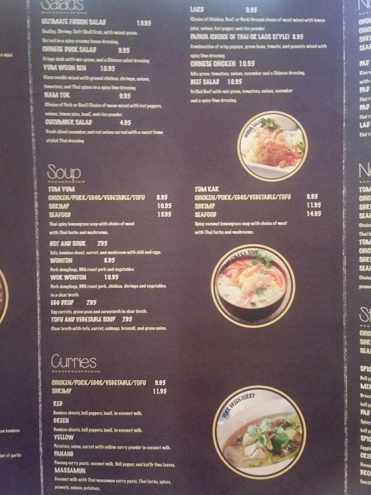 Menu at Amazing Thai restaurant, North Las Vegas, W Ann Rd #109