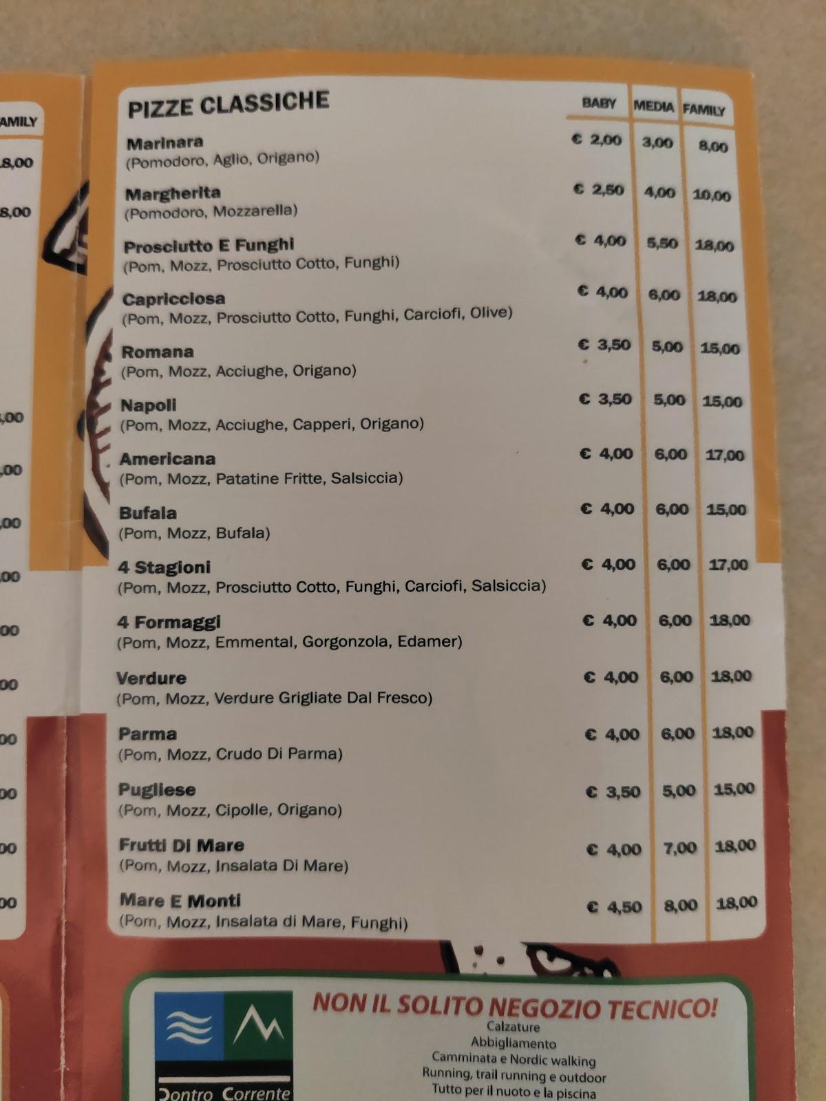 Menu da Pizza D'asporto Rosticceria Reginella pizzeria, Casalmaggiore