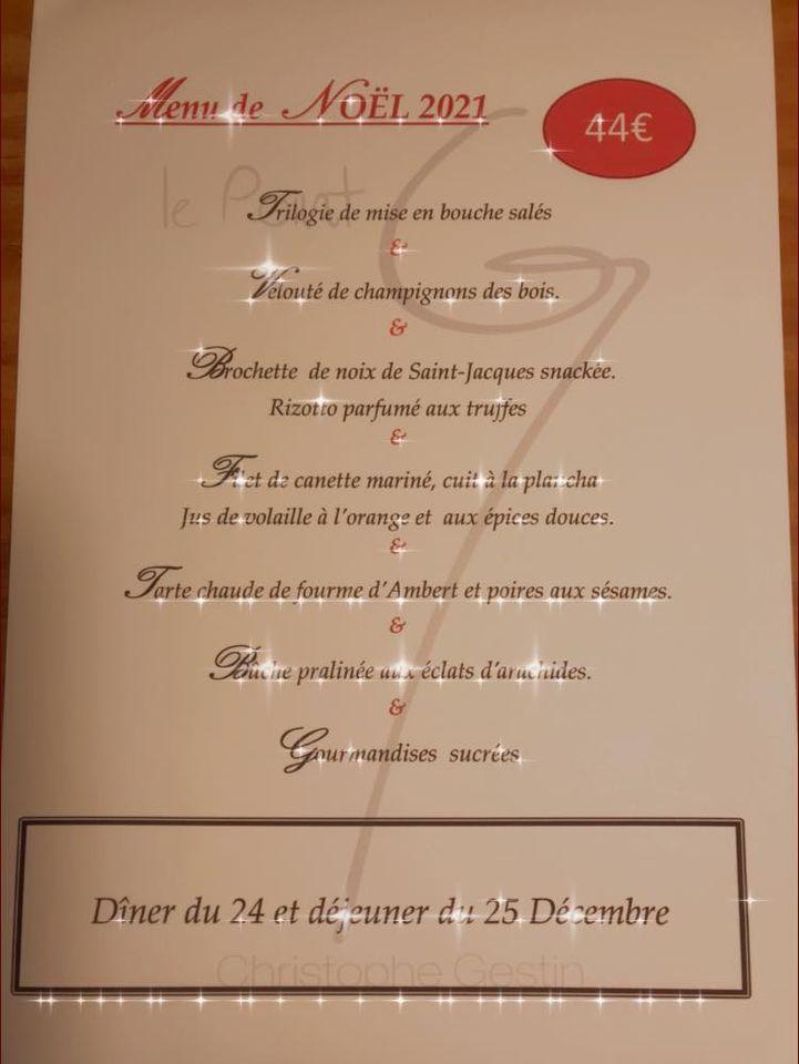 Menu au Restaurant Le Point g, Saint-Broladre