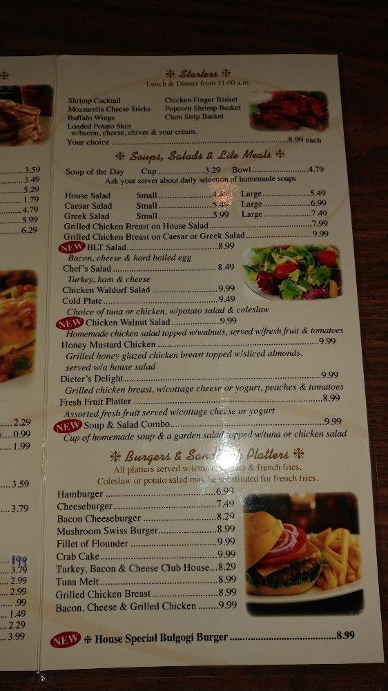 Menu at Warwick Restaurant, Newport News