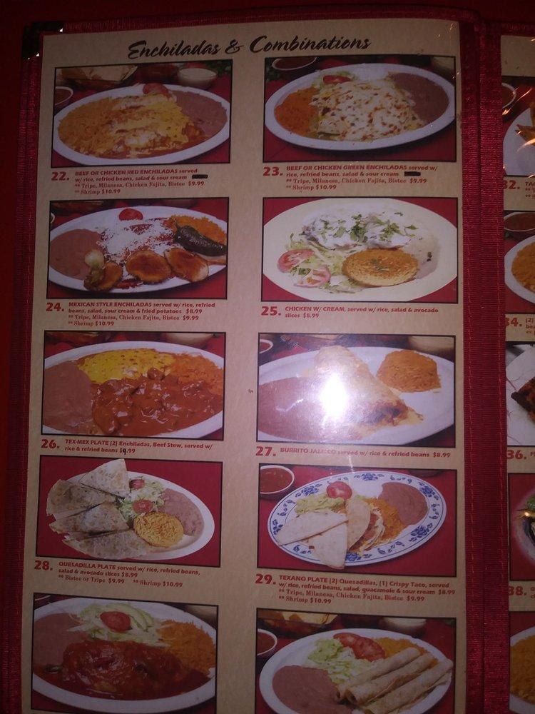 Menu at El TEJAS MEXICAN RESTAURANT, Haltom City