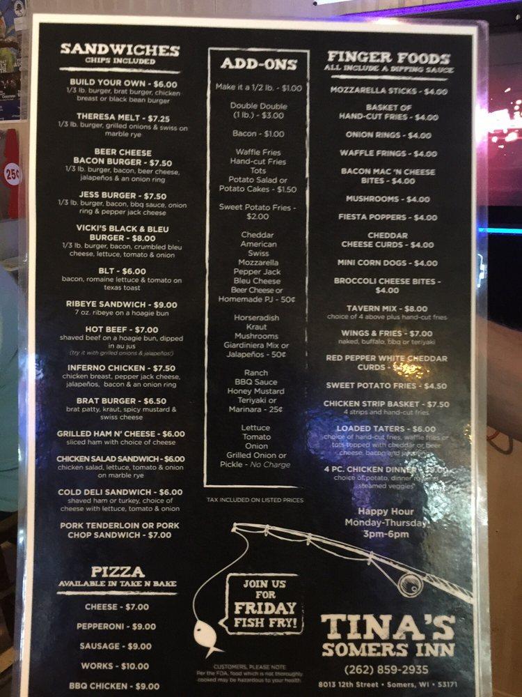Menu at J&M’s Bar & Grill, Kenosha