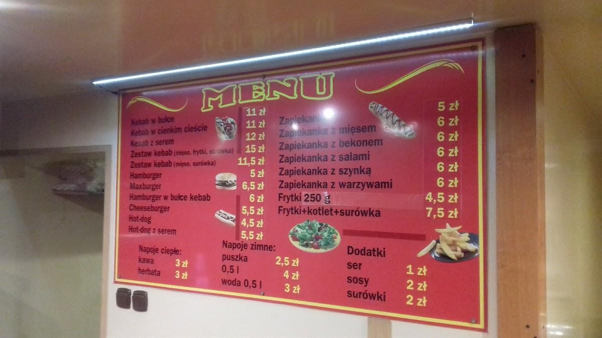 Menu at Kebab u Jamara restaurant, Wolomin