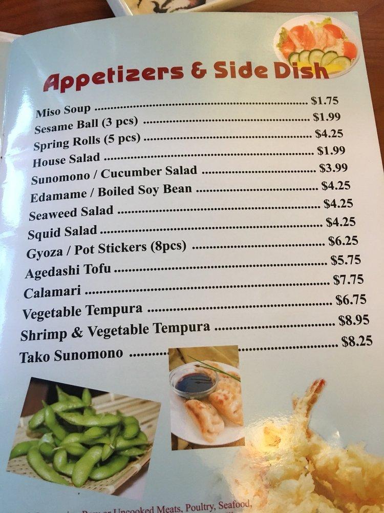 Menu at sora sushi (sushi channel) restaurant, Kelso