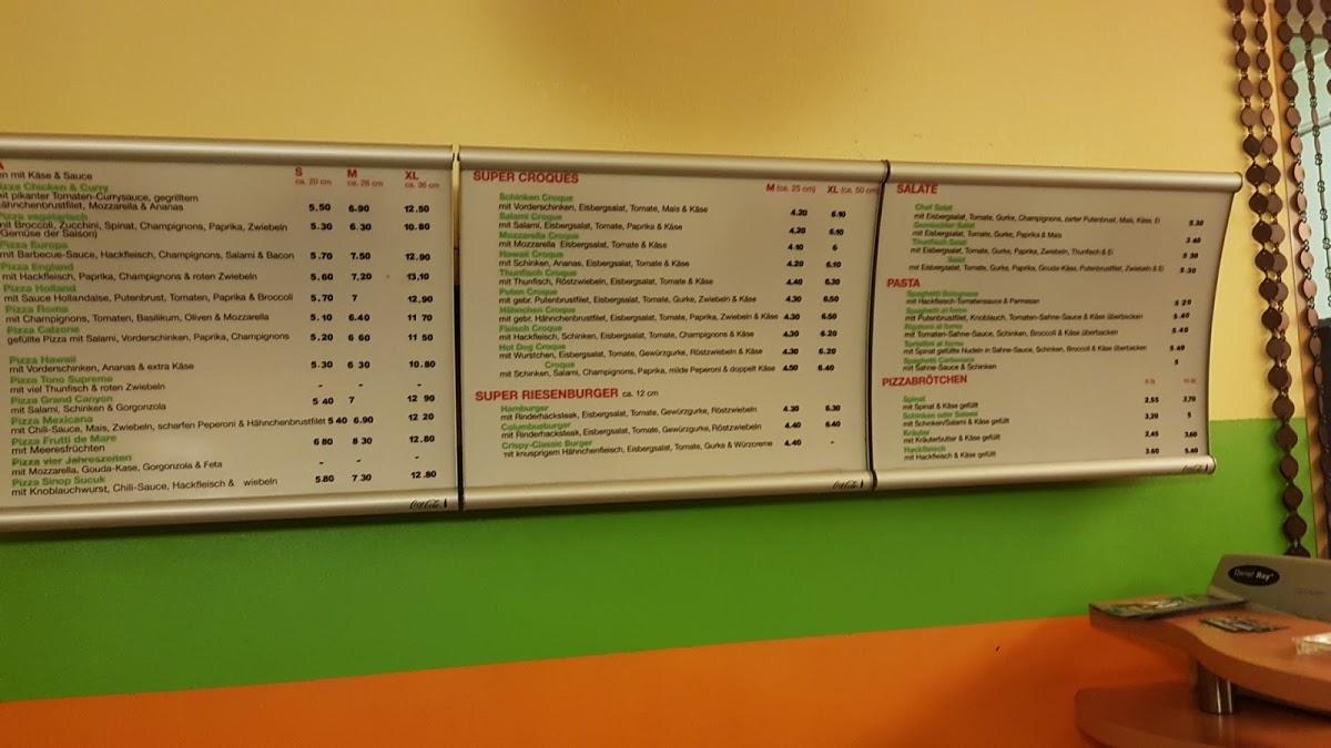 Menu at Bistro La Pizza, Schwerin