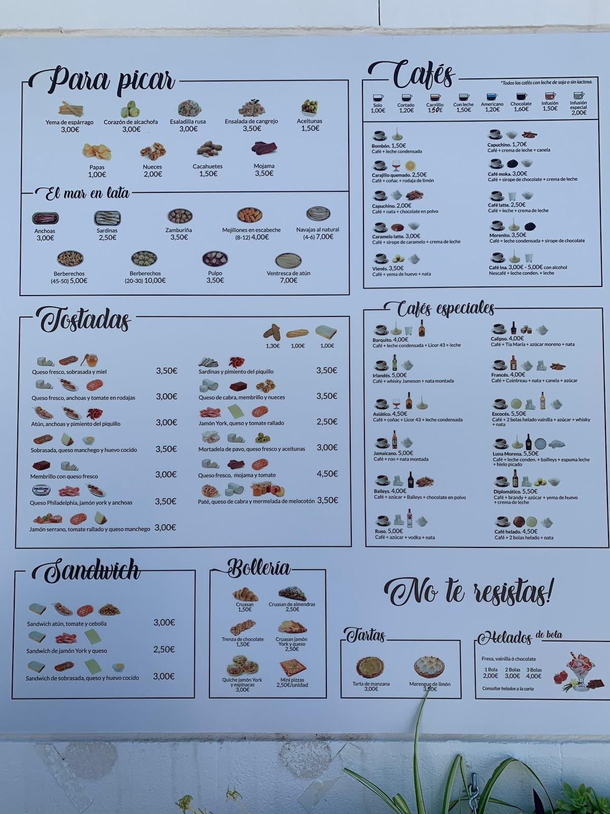 Carta de Cafe Ina, Vergel