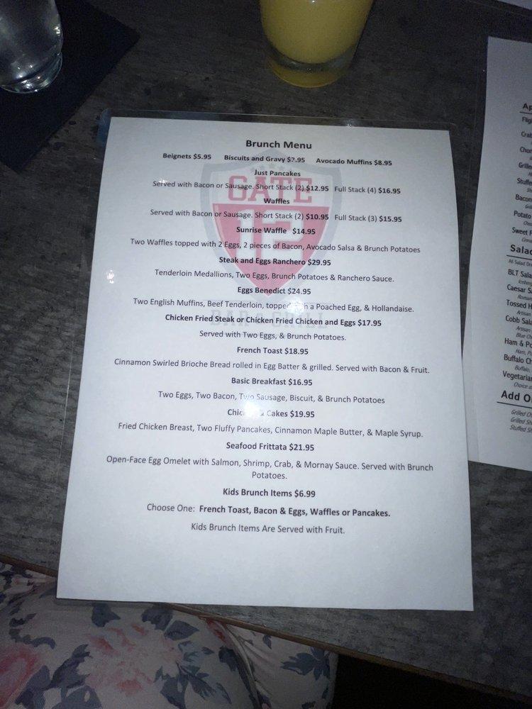 Menu at Gate 12 Bar & Grill, College Station