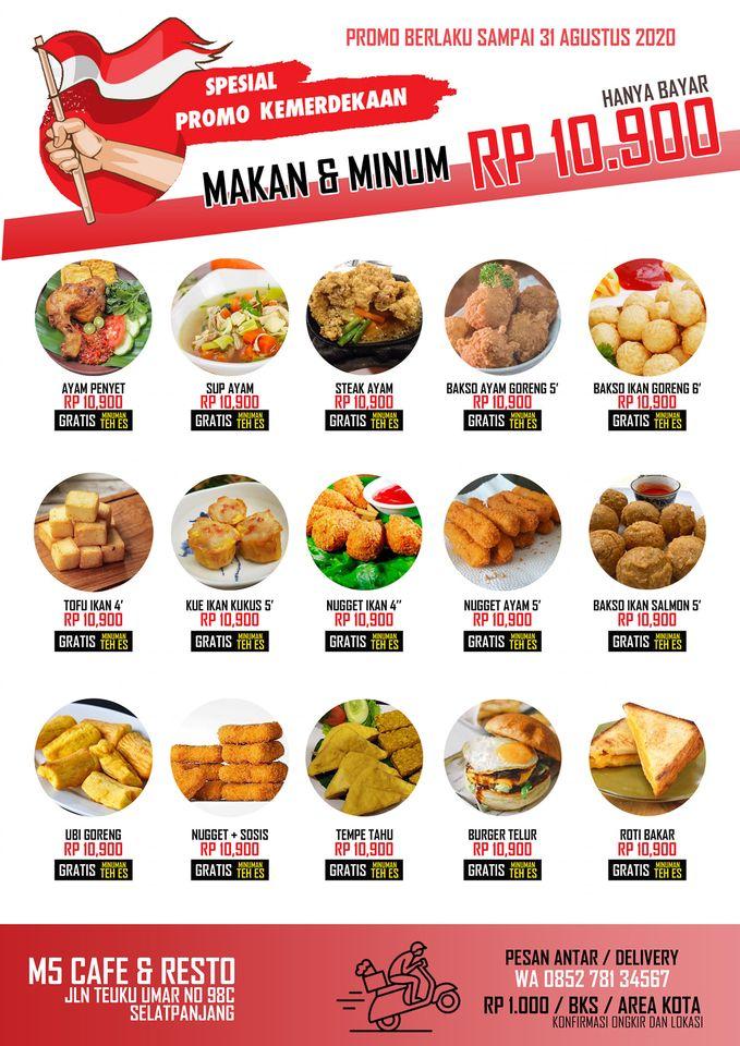 Menu at M5 Cafe & Resto Seafood, Selat Panjang Timur