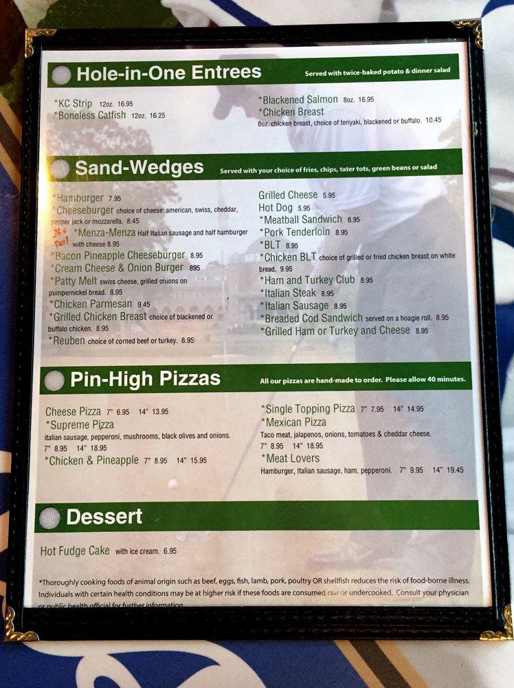 Menu at Sand Trap Bar & Grill, Kansas City
