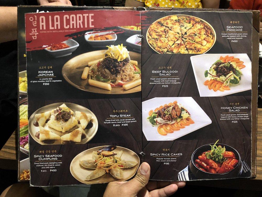 Menu at Bulgogi Brothers - Greenbelt 5 restaurant, Makati, Level 3 ...