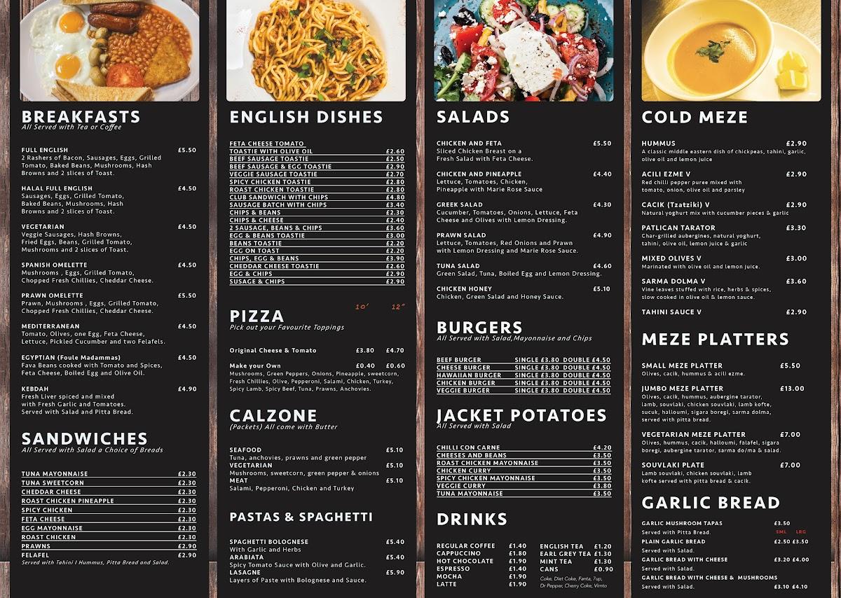 Menu at Quick Chef Turkish BBQ Cafe (Renamed as Labranda Bar & Grill ...