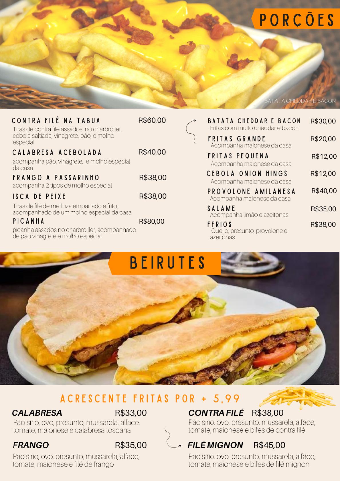 Menu em Tatu Burguer restaurante, São Paulo