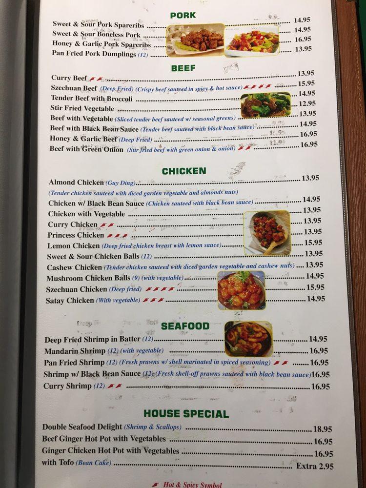 Menu at Happy Garden Restaurant, Athabasca